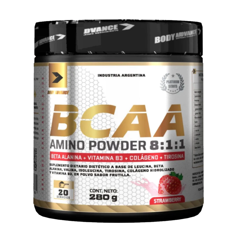 BCAA Amino Powder 8:1:1 - 280 GR [BODY ADVANCE] – Suplementos Asuncion