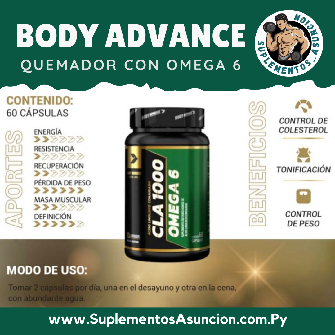 CLA 1000 Quemador con OMEGA 3 - [BODY ADVANCE] – Suplementos Asuncion
