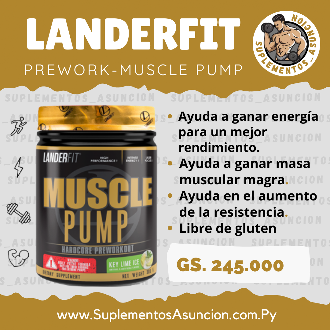 Muscle Pump limón [LANDERFIT] – Suplementos Asuncion