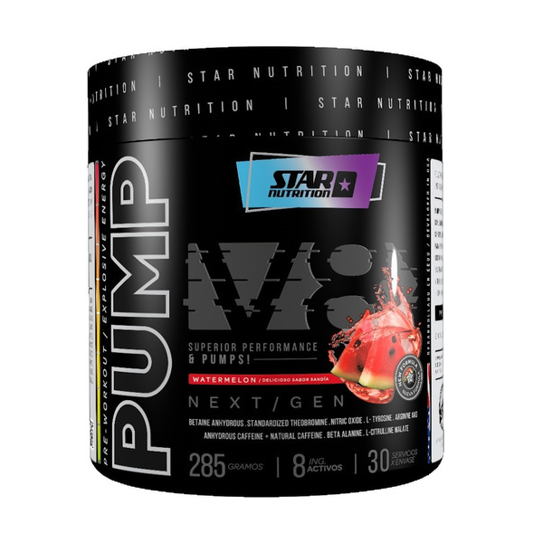 Pre Entreno PUMP v8 [STAR NUTRITION] – Suplementos Asuncion