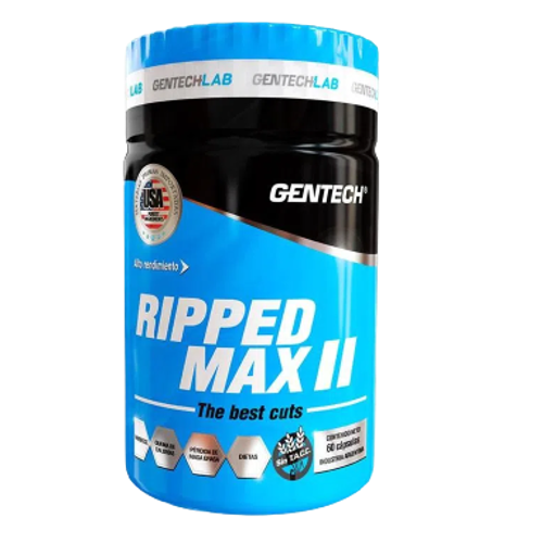 Quemador RIPPED MAX II (30 Servicios) [GENTECH] – Suplementos Asuncion