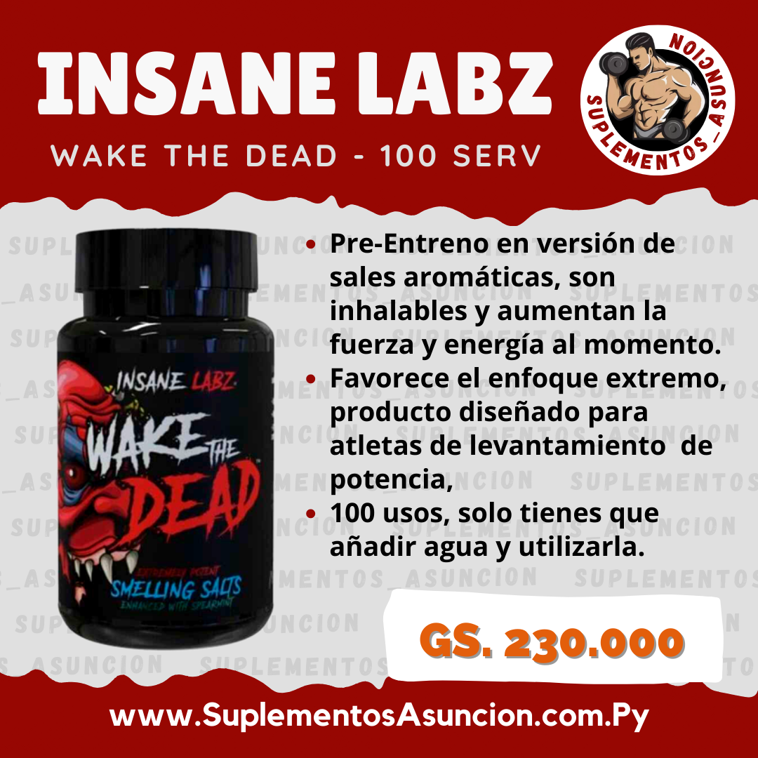 SAL PRE ENTRENO - WAKE THE DEAD [INSANE LABZ] – Suplementos Asuncion